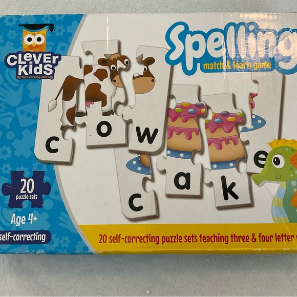 clever kids | Toys | Clever Kids Spelling Match Learn Game | Poshmark